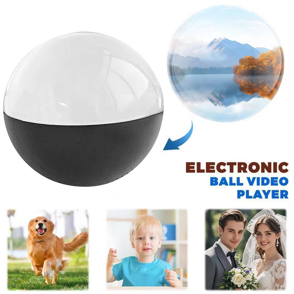 Personalized Memory Orb 3D Crystal Ball Custom Video Globe Hanging ...