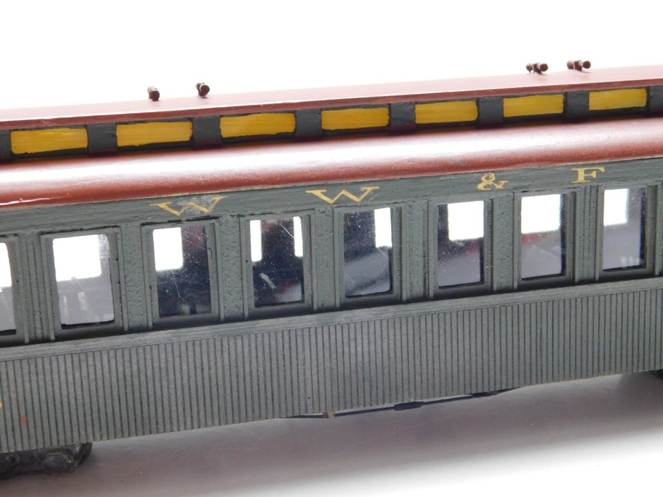 ON2 SCALE CRAFTSMAN BUILT WW&F RAILROAD PASSENGER TRAIN W/ DETAILED ...
