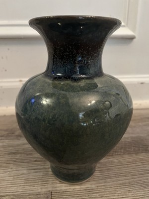 Studio Pottery Vase Amaco Supernova Glaze Artist Signed 8” Tall Ceramic ...