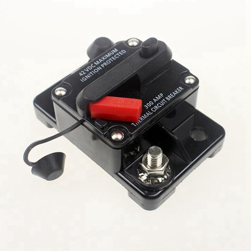 300A Circuit Breaker Dual Battery IP67 12V 24V Fuse Manual Reset ...