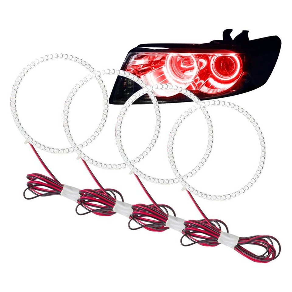 LED Halo Headlights Factory Surface Add On Custom Lights Red 2417-003 ...