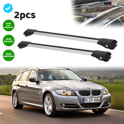 Fit BMW 3 Series E91 Touring 2005-2012 Roof Rack Cross Bars Silver ...