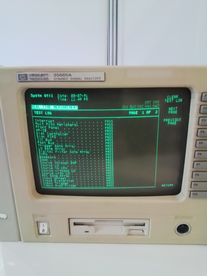 HP 35665 A dynamic signal Analyzer no option | eBay