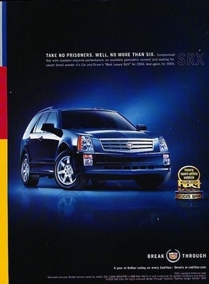 2007 Cadillac SRX Original Advertisement Print Car Ad J531 | eBay
