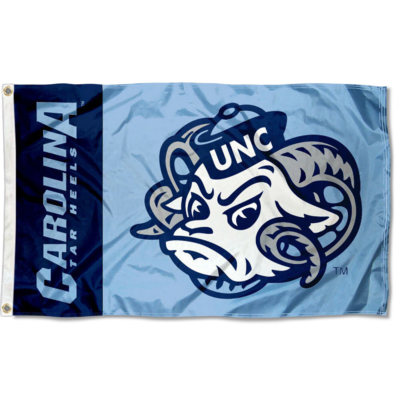 North Carolina Tar Heels UNC Ramses Flag 3x5 Banner | eBay