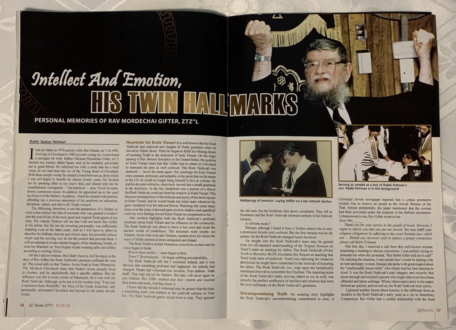 Rav Mordechai Gifter Telshe Yeshiva Telz 10 Years Mishpacha Magazine ...