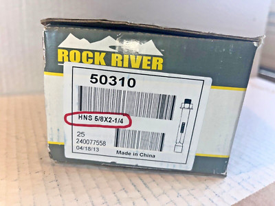 5/8"x2-1/4" Rock River Hex Bolt Sleeve/Wedge Anchor 50310 | eBay