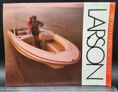 1985 Larson Boats Sales Salesman Showroom Brochure Advertising 30pgs | eBay