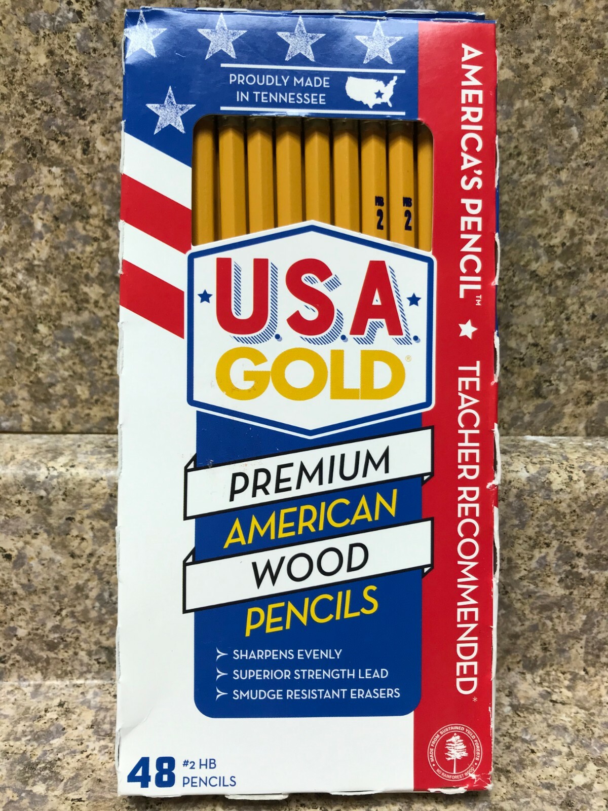 Usa Gold American Wood #2 Pencils - 48-Pack | eBay