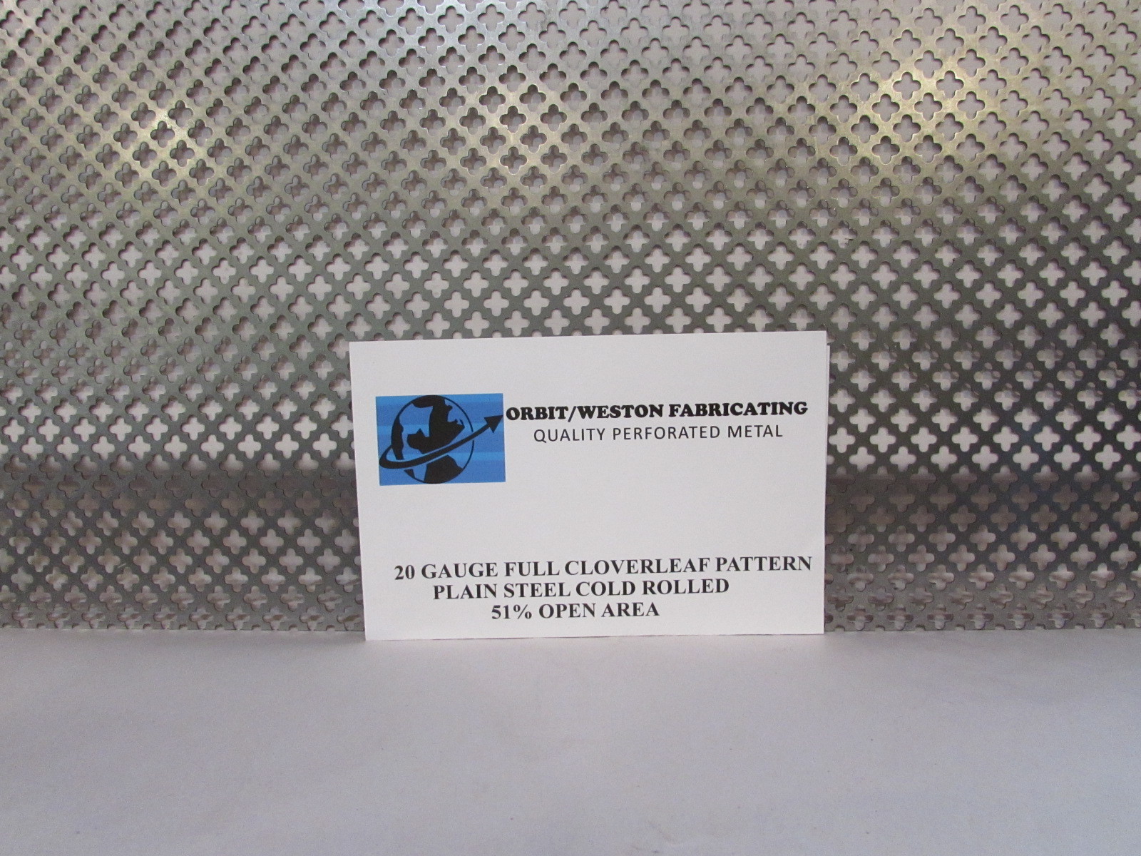 DECORATIVE CLOVERLEAF PATTERN PERFORATED STEEL --12" x 24" | eBay