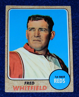 Fred Whitfield * 1968 Topps Baseball #133 Ex+ ⚾ Cincinnati Reds ⚾ Set ...