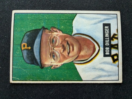 1951 Bowman Baseball Card # 63 Bob Dillinger - Pittsburgh Pirates (VG ...