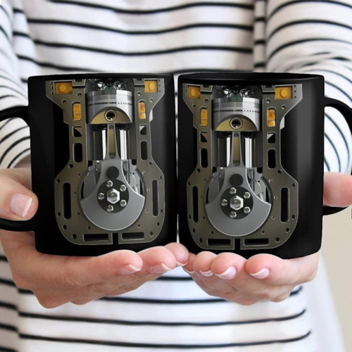Mechanic Engine Coffee Mug, Cylinder Engine, Machinist Mugs, Engine ...