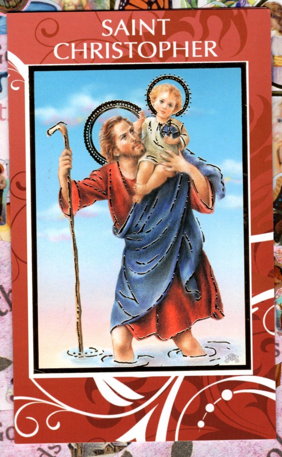 Saint Christopher - Bio, prayer, Feast Day, etc... Folder Card, English ...