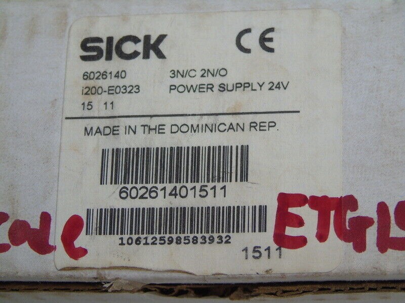 NOS SICK i200 LOCK E0323 6026140 15 11 MECHANICAL LOCKING DEVICE 24V ...