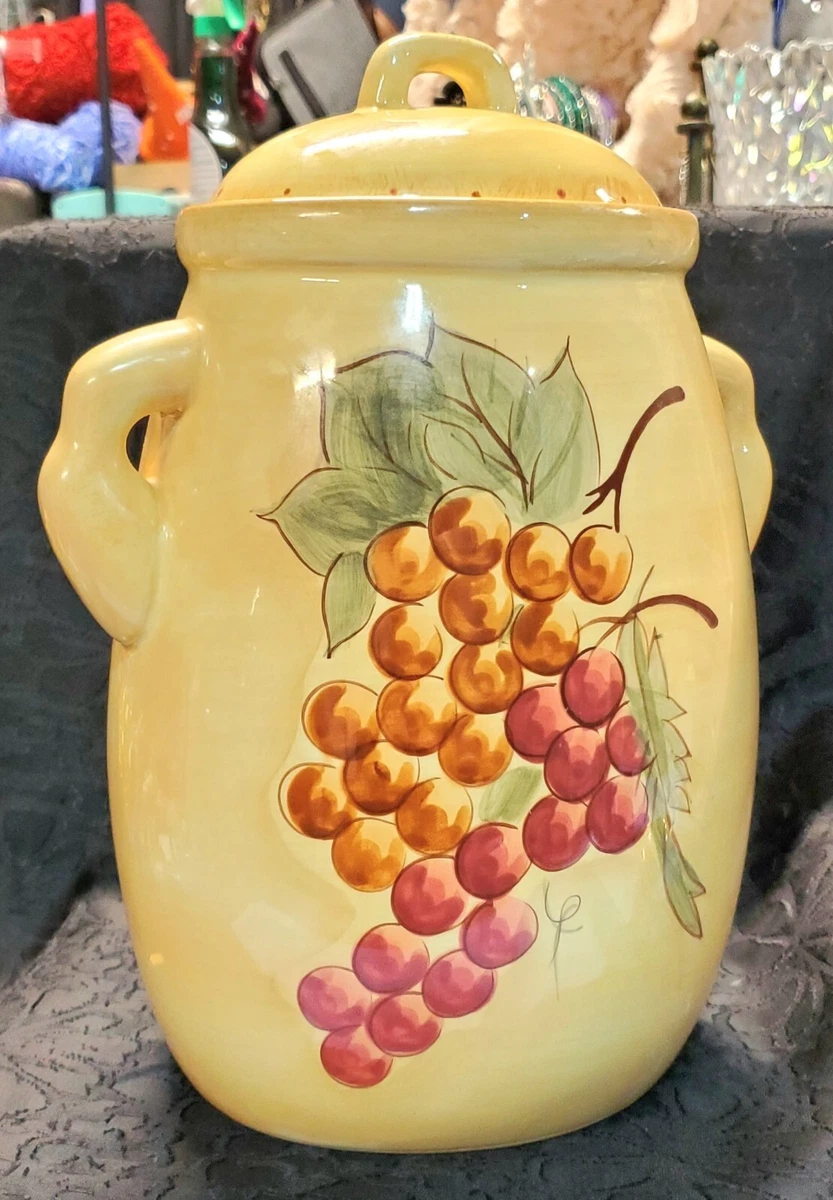 Ceramic Grape Cookie Jar