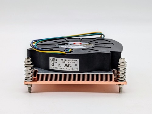 NEW Dynatron K199 1U Copper Heatsink and PWM Blower for Intel LGA 1151 ...