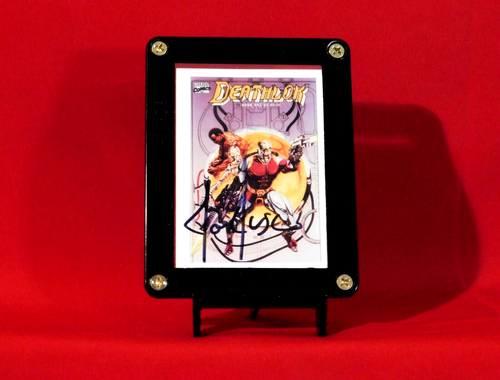 DEATHLOK 1991 MARVEL 1ST COVER TRADING CARD 84 SIGNED BY ARTIST JOE ...