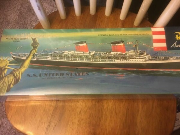 Vintage Revell 0312 SS United States Ocean Liner Model Kit - Dk15 for ...