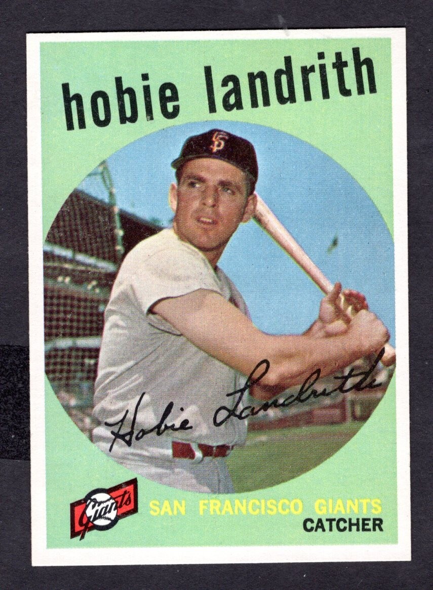 1959 TOPPS HOBIE LANDRITH CARD NO:422 B NEAR MINT CONDITION | eBay