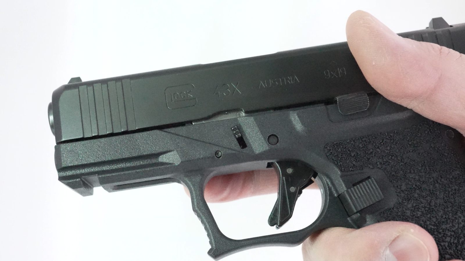 Glock 43 43X 48 Flat Trigger Assembly w/ Ghost Edge Connector | eBay