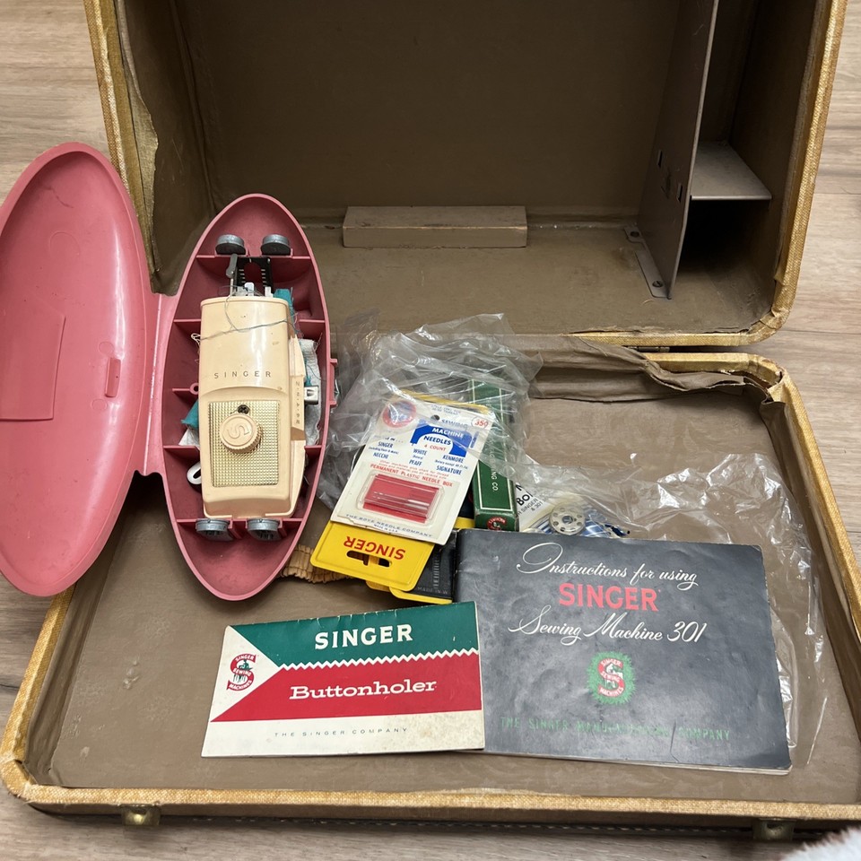 Singer 301A Sewing Machine With Case | eBay
