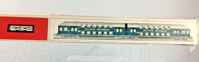 HO Scale Schicht VEB DR Articulated Double Deck Passenger Car Set | eBay