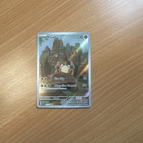 Pokémon TCG Klawf Scarlet & Violet Base Set 217/198 Holo Illustration ...