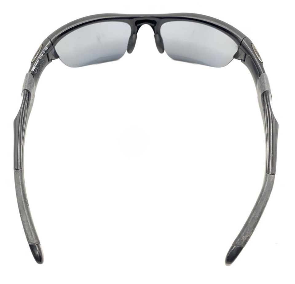 Oakley Half Jacket 2.0 Polished Black Half Rim Wrap Sunglasses Frames ...