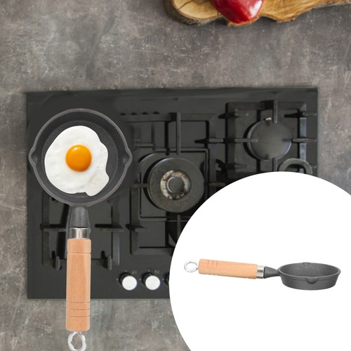 Small Stock Pot Cast Iron Pan Mini Oil-dripping Frying Prop for Cooking ...