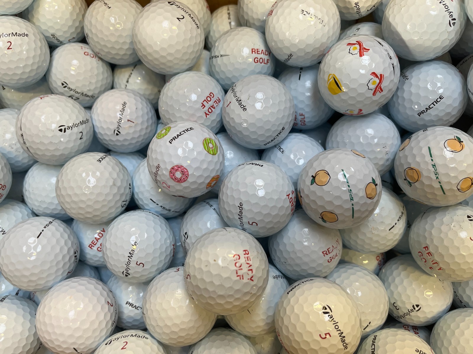 24 PEARL A GRADE TAYLORMADE TP TP5X PRACTICE STAMP LAKE GOLF BALLS ...
