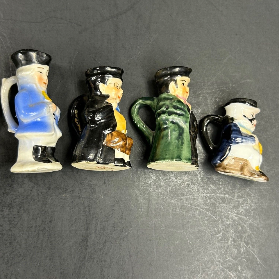 Miniature Face Character Mugs Mixed Lot of 8 Czech England Japan ...