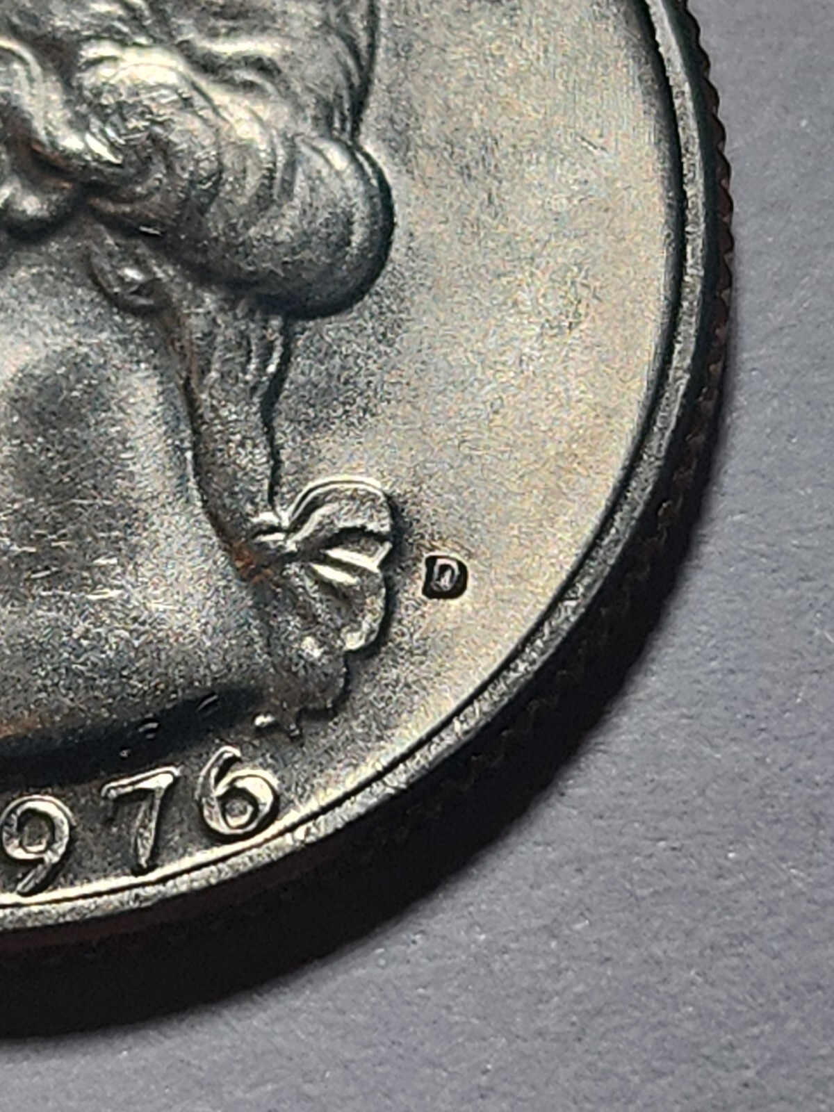 rare coin 1776-1976 Bicentennial filled in D mark quarter plus regular ...