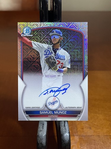 2023 Bowman Samuel Munoz Mega Mojo Auto Dodgers | eBay