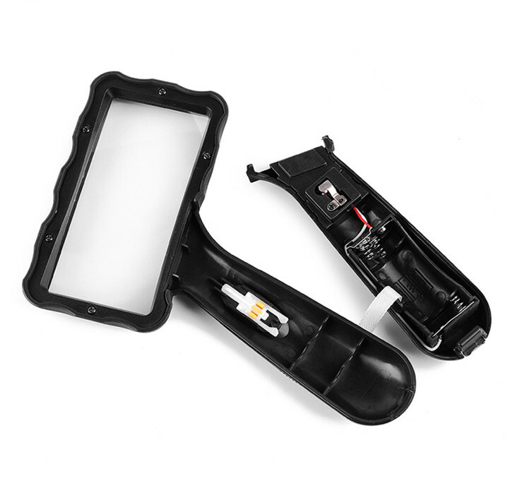 Square Lens Handheld Magnifying Glass with LED Light for Reading ...