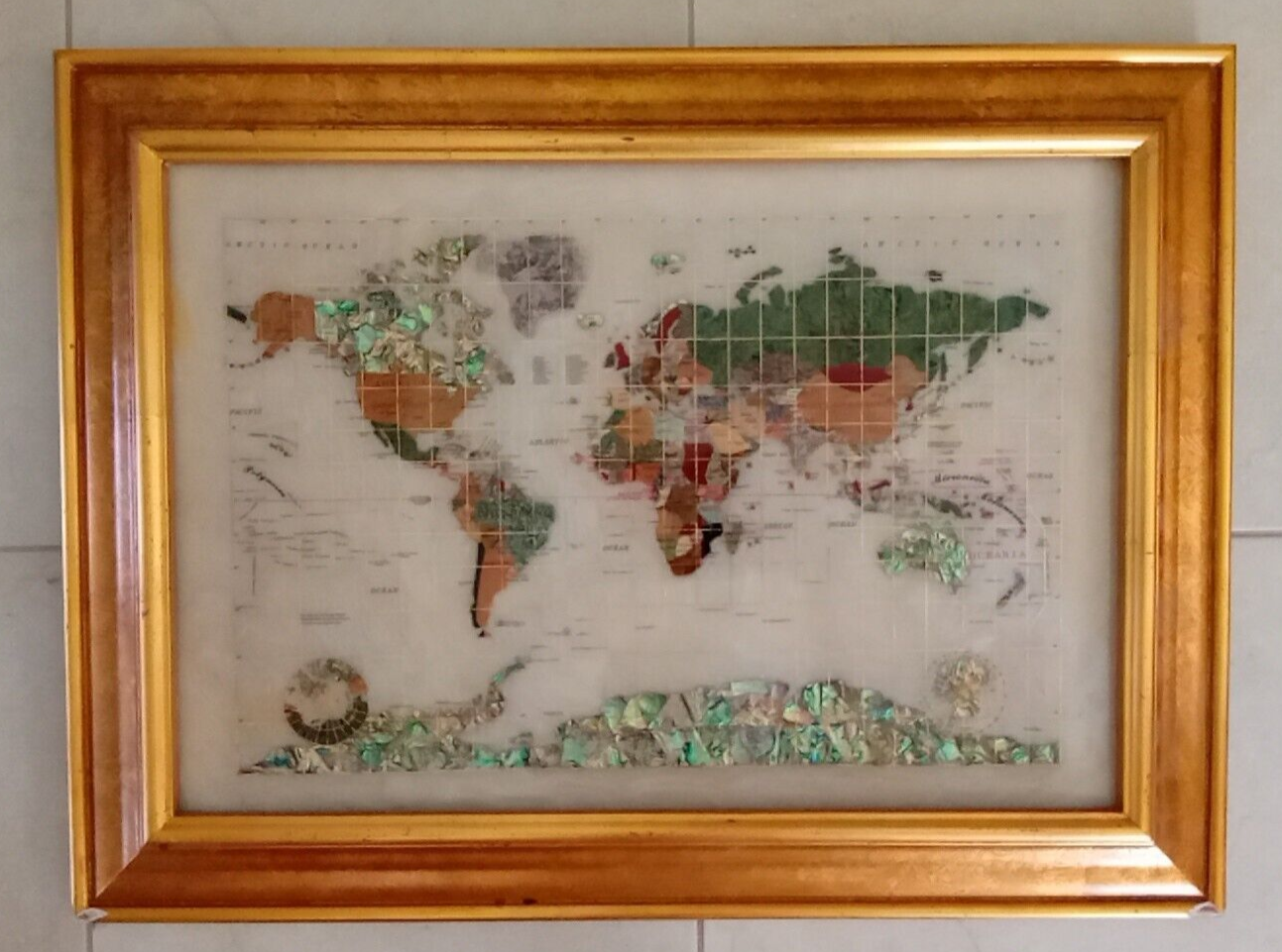 Antique Late 20th Century ALEXANDER KALIFANO Gem Stone Mother Of Pearl ...