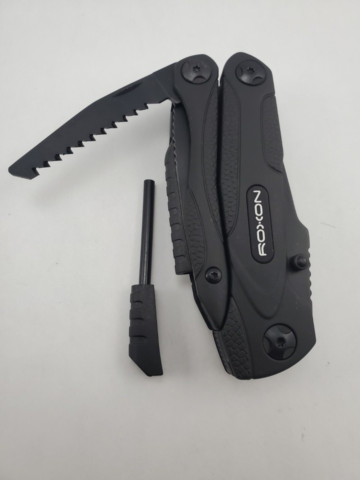 ROXON SPARK Black Multitool 14 In 1 Pliers Wire Cutter Knfie Saw CM1349 ...