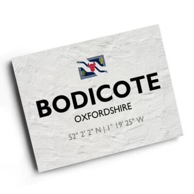 A4 PRINT - Bodicote, Oxfordshire - Lat/Long SP4637 | eBay UK