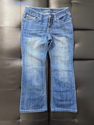 INC Denim Boot Leg Regular Fit Dark Denim Factory Faded Mid Rise Jeans ...