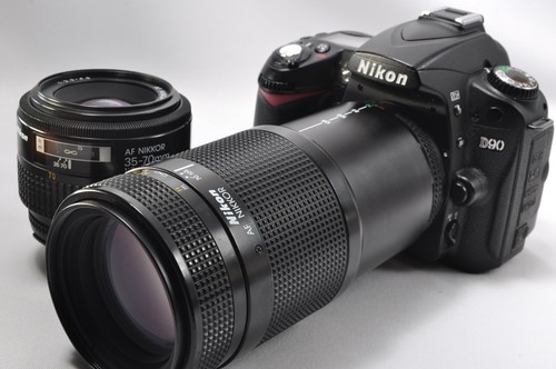 Nikon D90 Standard & Super Telephoto Double Zoom Set with SD Card | eBay