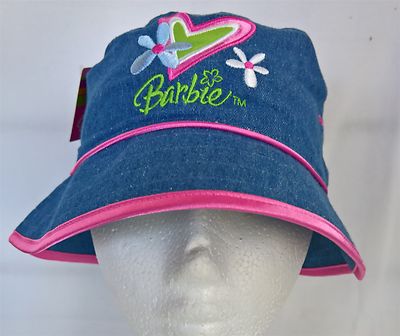 ~ Barbie - SOFT DENIM HAT CAP with PINK SATIN TRIM | eBay