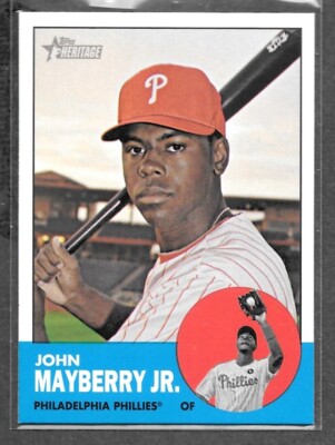2012 Topps Heritage 465 John Mayberry Jr - NRMT - Short Print (SP) | eBay
