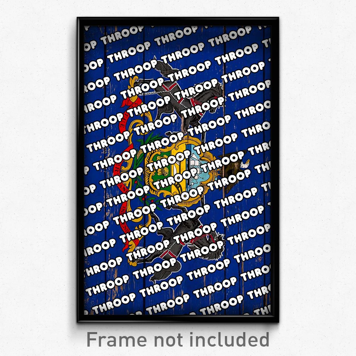 Throop Pennsylvania Poster (PA City Souvenir 11x17 Town Print) | eBay