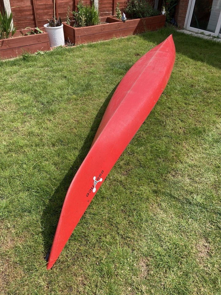 Perception Essence 16 Sea Touring Kayak Red triple hatch and skeg | eBay UK