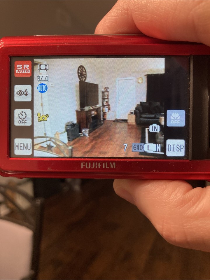 Fujifilm Finepix Z85 14MP Digital Camera Touch Screen RED w/ Battery ...