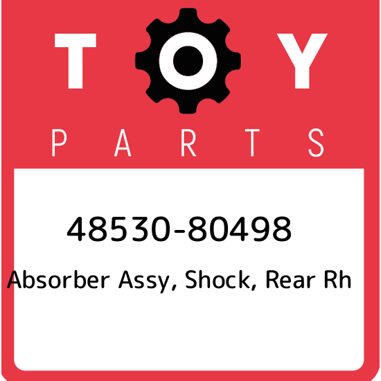48530-80498 Toyota Absorber ASSY Shock Rear RH 4853080498 Genuine OEM ...