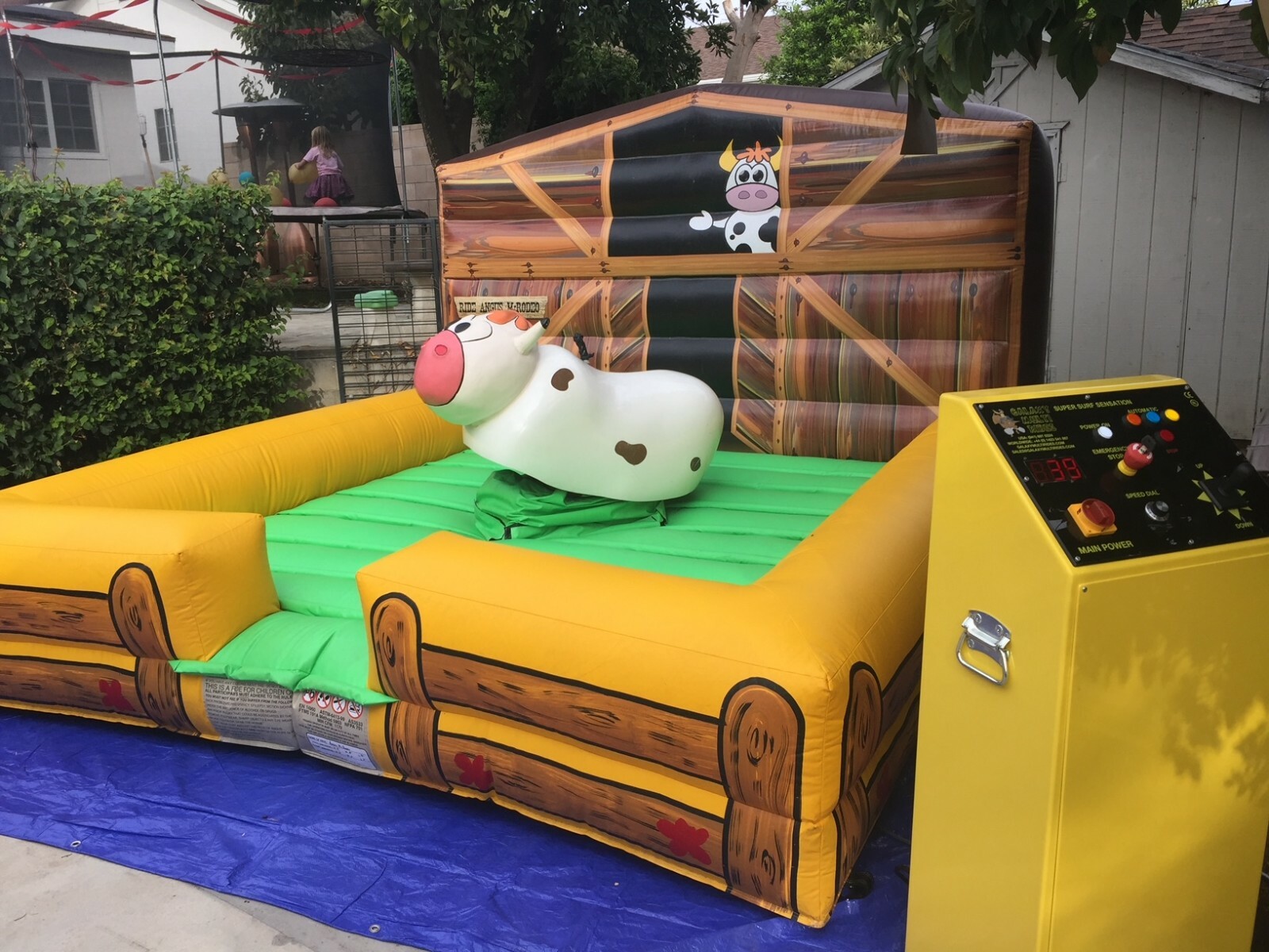 Mechanical Bull For Kids Angus Mcrodeo and Surf Board Combo Galaxy ...