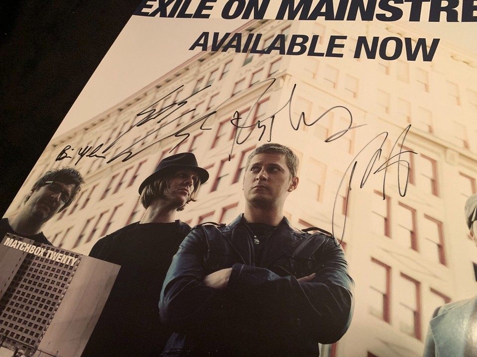 MATCHBOX TWENTY SIGNED AUTOGRAPHED Poster Full Band including Rob ...