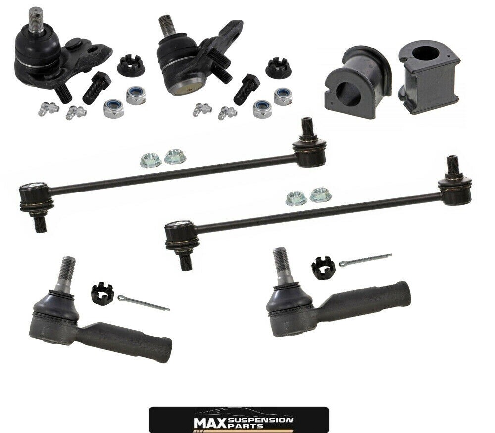 Front End Kit Lower Ball Joints Toyota Corolla XLE 1.8L Tie Rods Sway ...