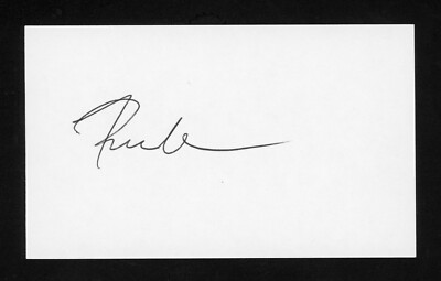 Lt. Gen. Richard Graves Commander III Corps & Fort Hood Signed 3x5 Card ...